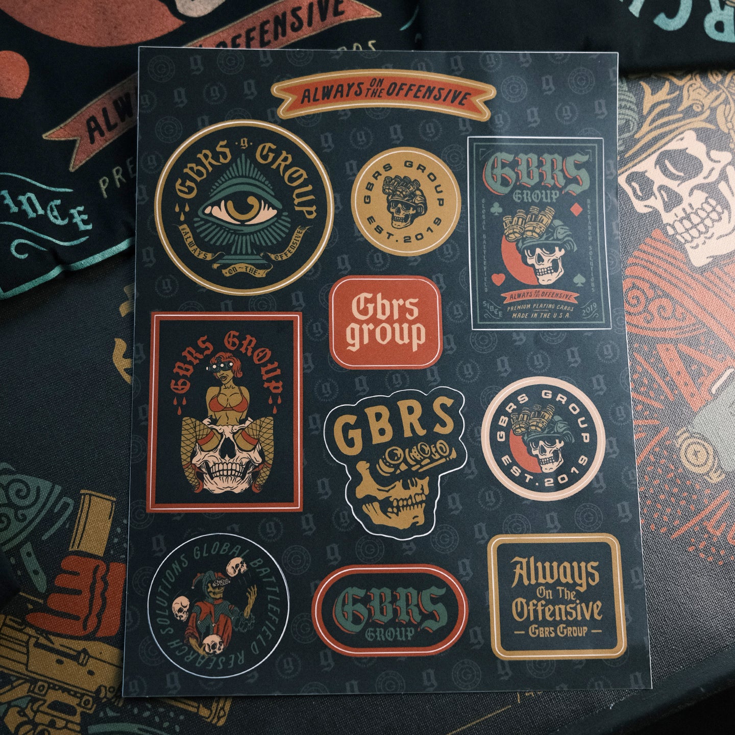 GBRS Group Always On The Offensive Sticker Sheet – GBRS Group Gear
